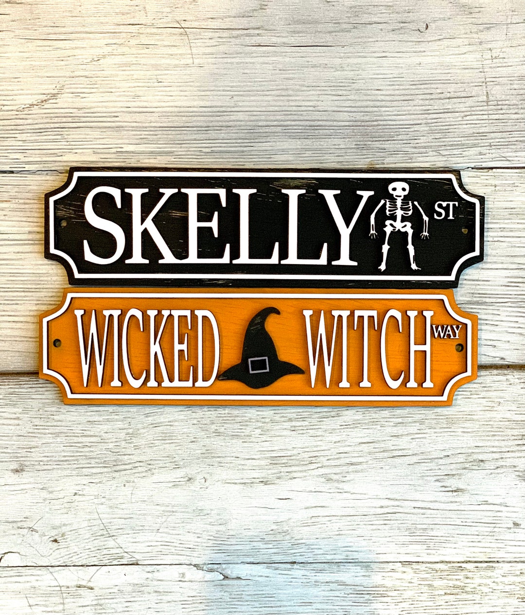 Halloween Road Signs / Halloween Decor / Tray Decor / Tiered Tray Decor ...