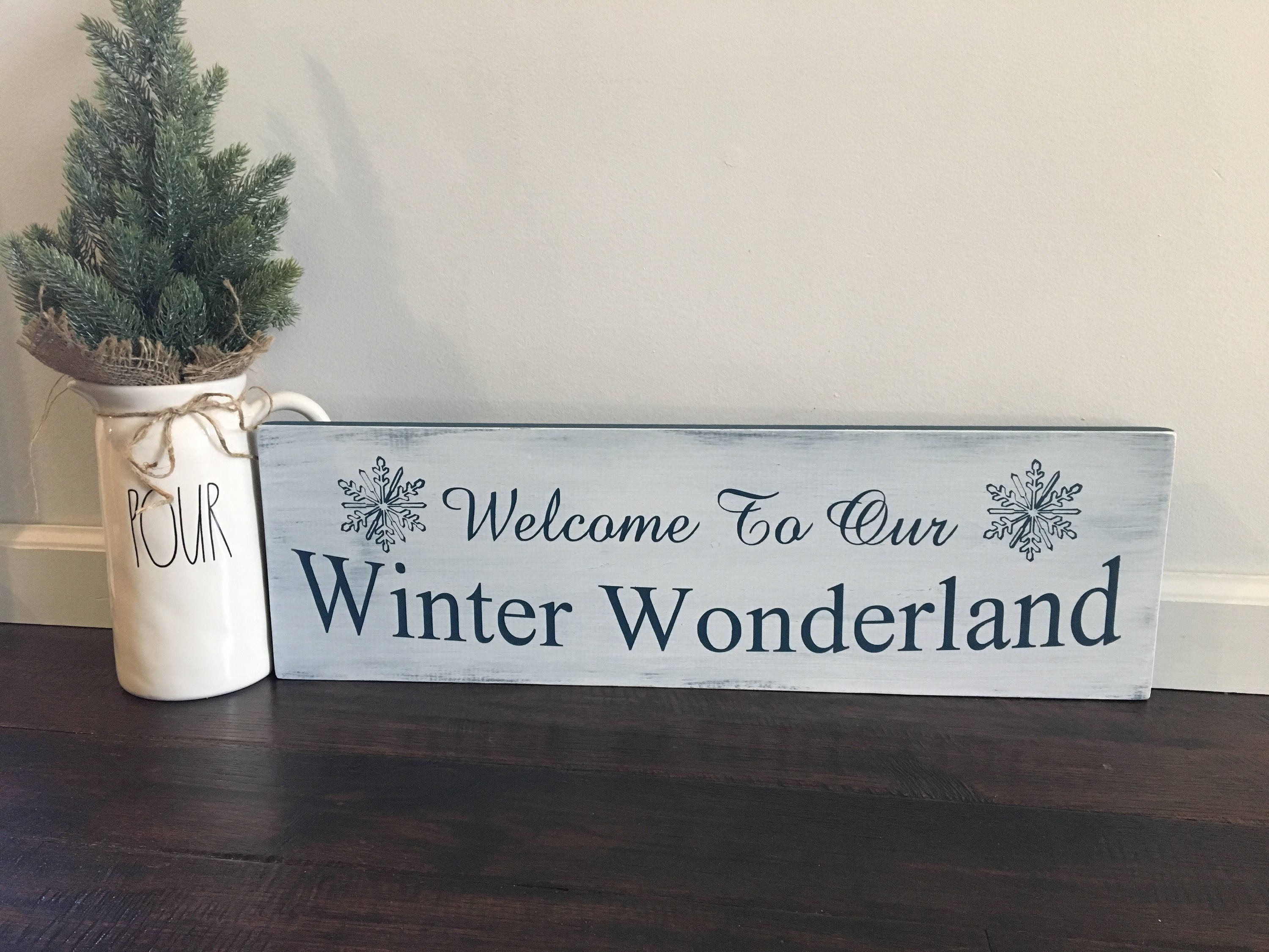 Winter Wonderland / Welcome to Our Winter Wonderland / Christmas Signs ...