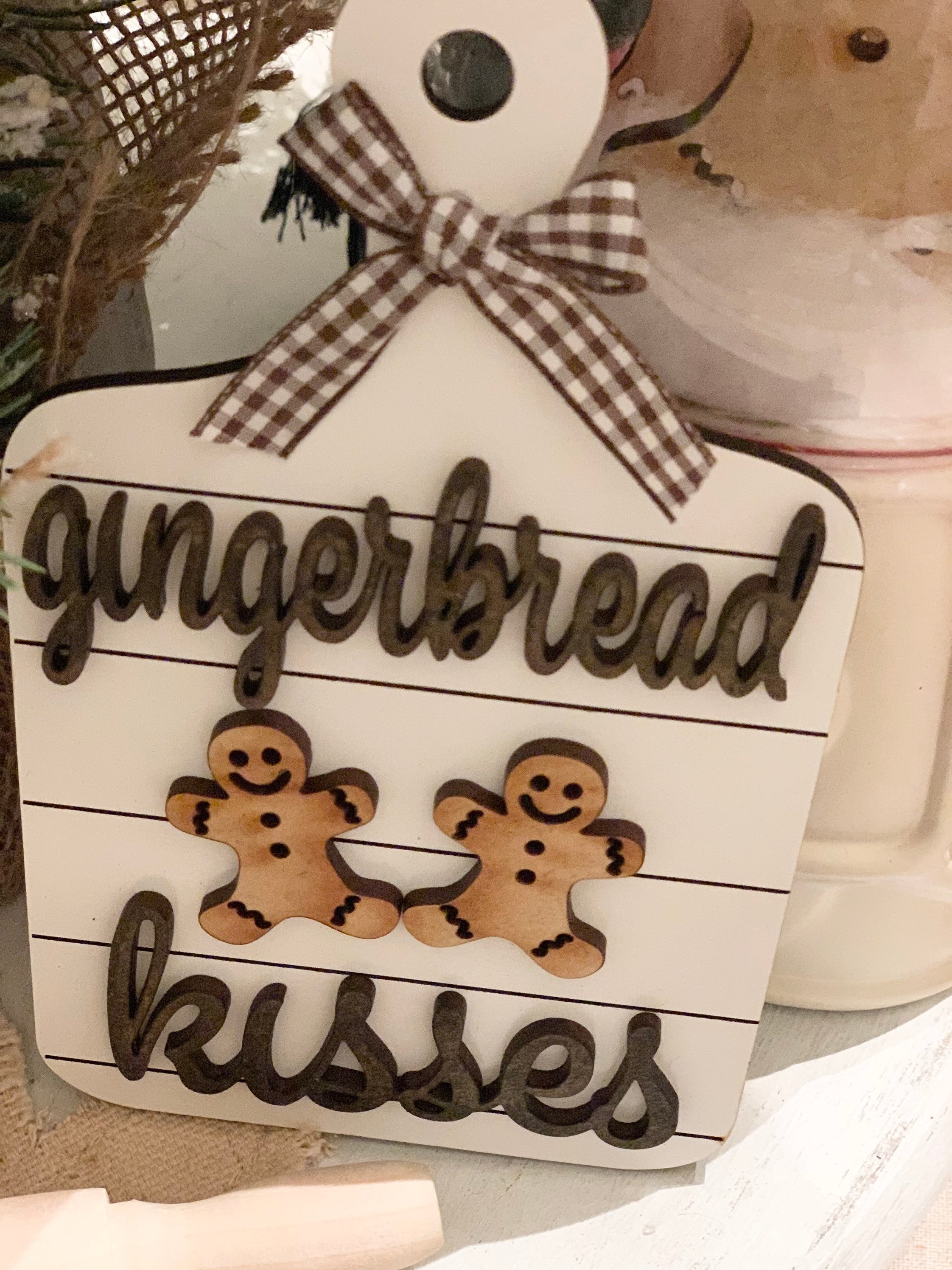 Gingerbread Decor / Gingerbread Sign / Christmas Decorations / - Etsy