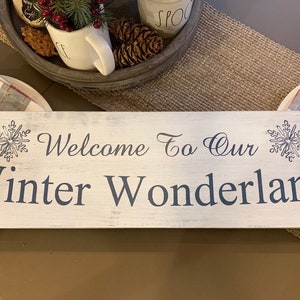 Winter Wonderland / Welcome to Our Winter Wonderland / Christmas Signs ...