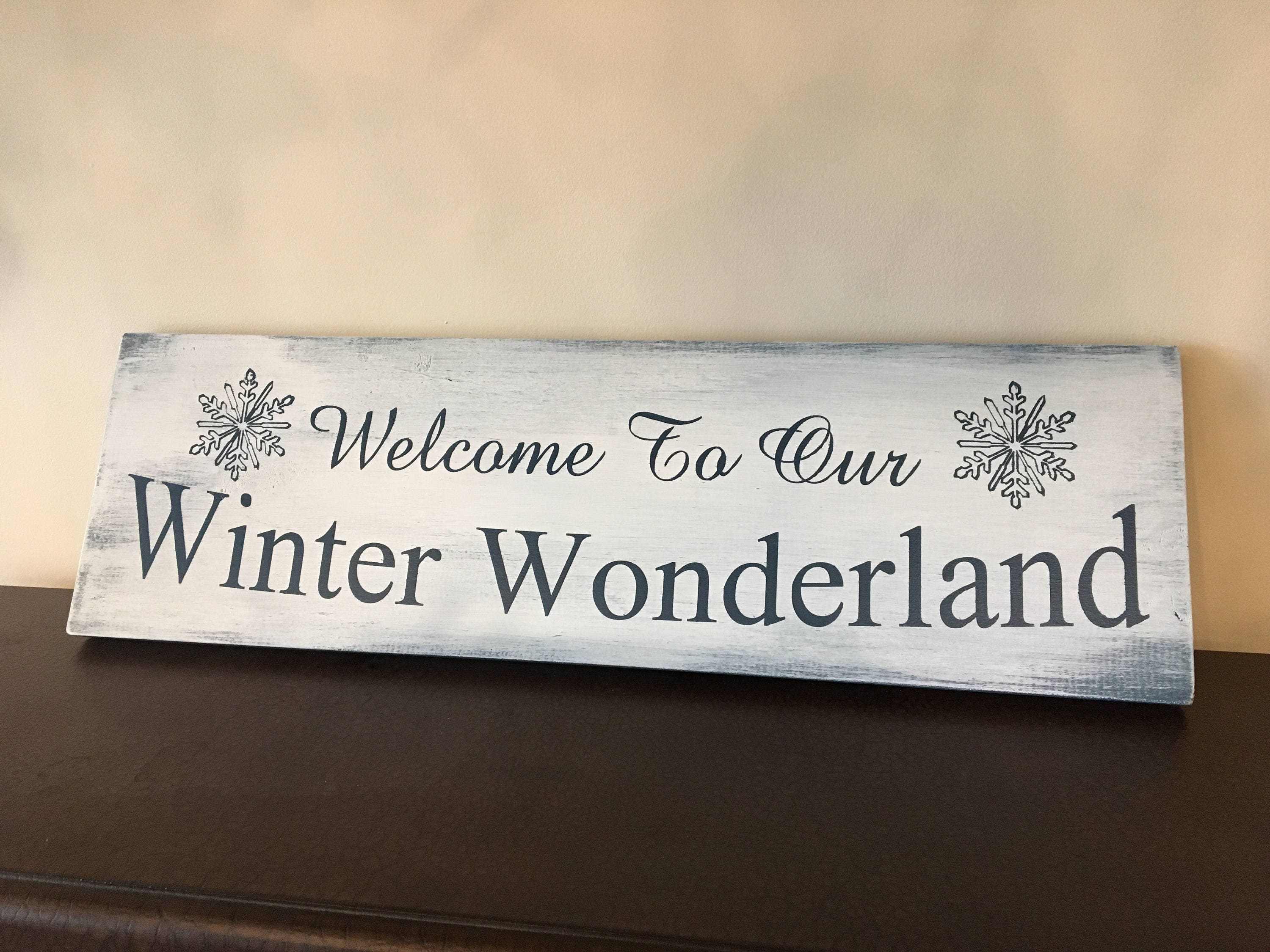 Winter Wonderland / Welcome to Our Winter Wonderland / - Etsy