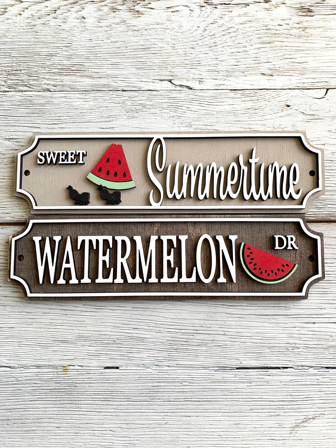 Watermelon Signs / Summer Decor / Summer Sign / Tiered Tray Decor ...