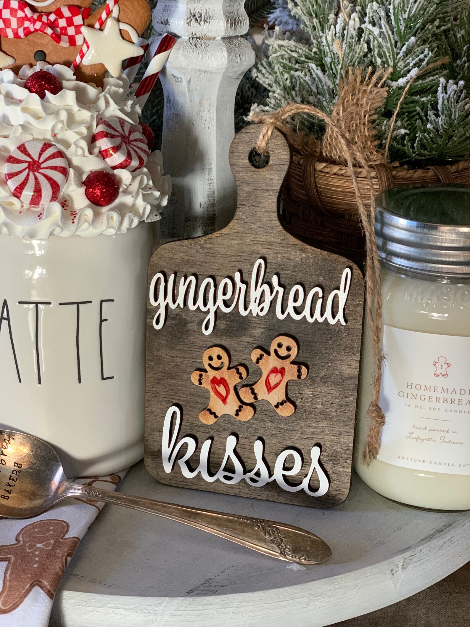 Gingerbread Decor / Gingerbread Sign / Christmas Decorations / - Etsy