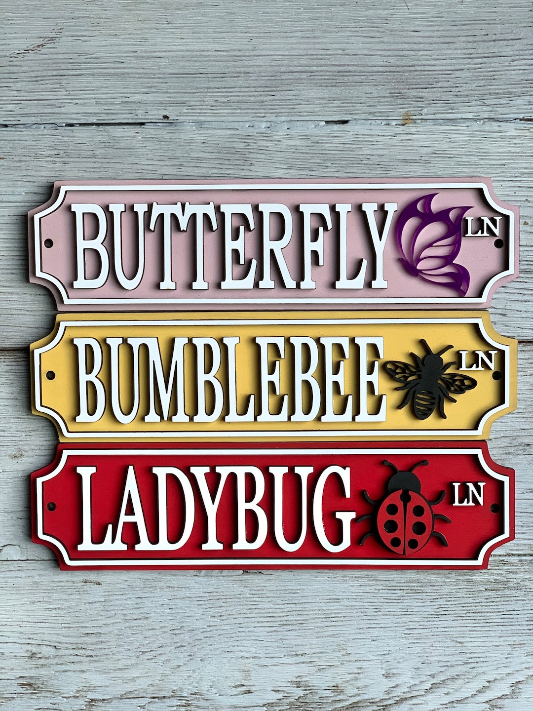 Insect Road Sign: Tiered Tray Summer Decor - Etsy