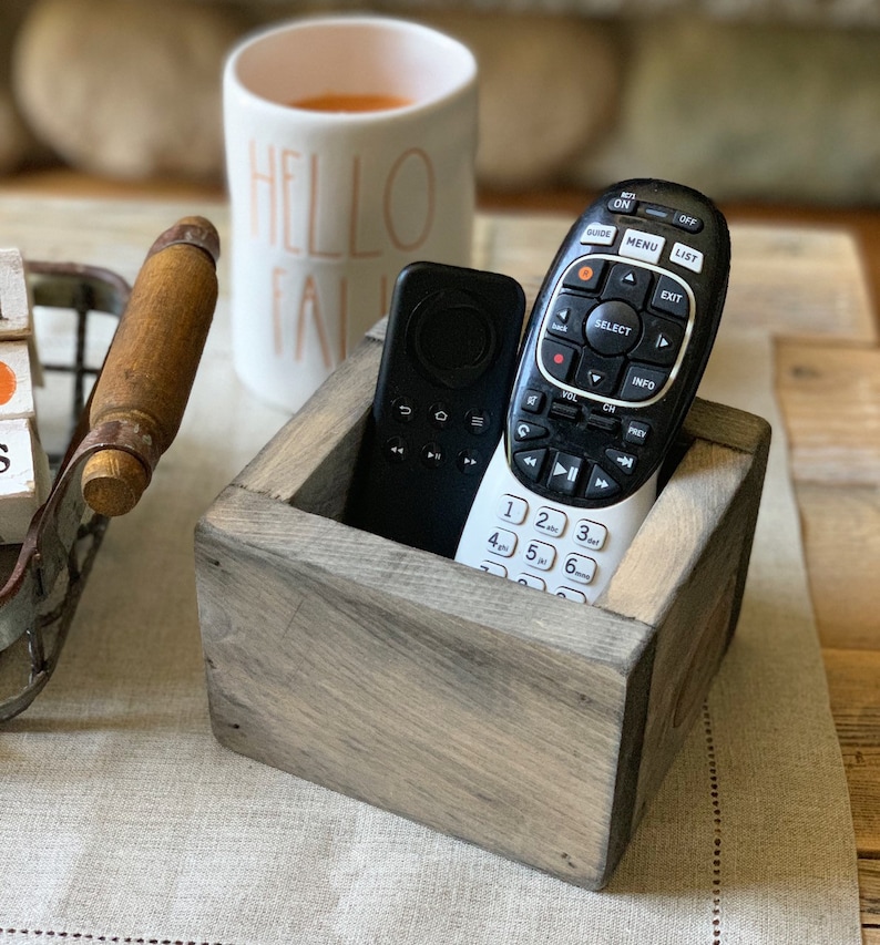Remote Holder / Gifts for Dad / Remote Control Holder / Wood - Etsy