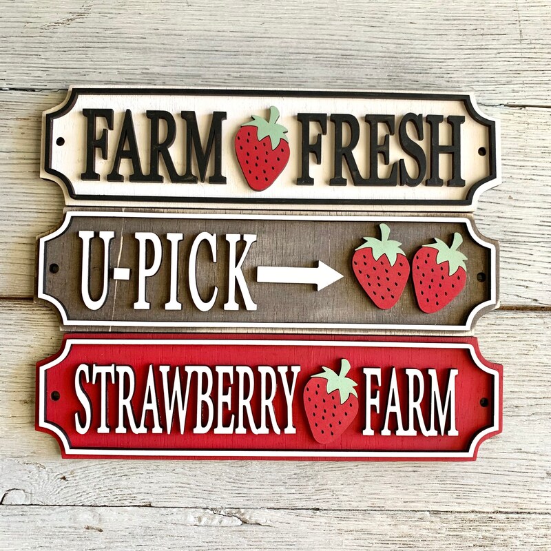 Strawberry Signs - Etsy