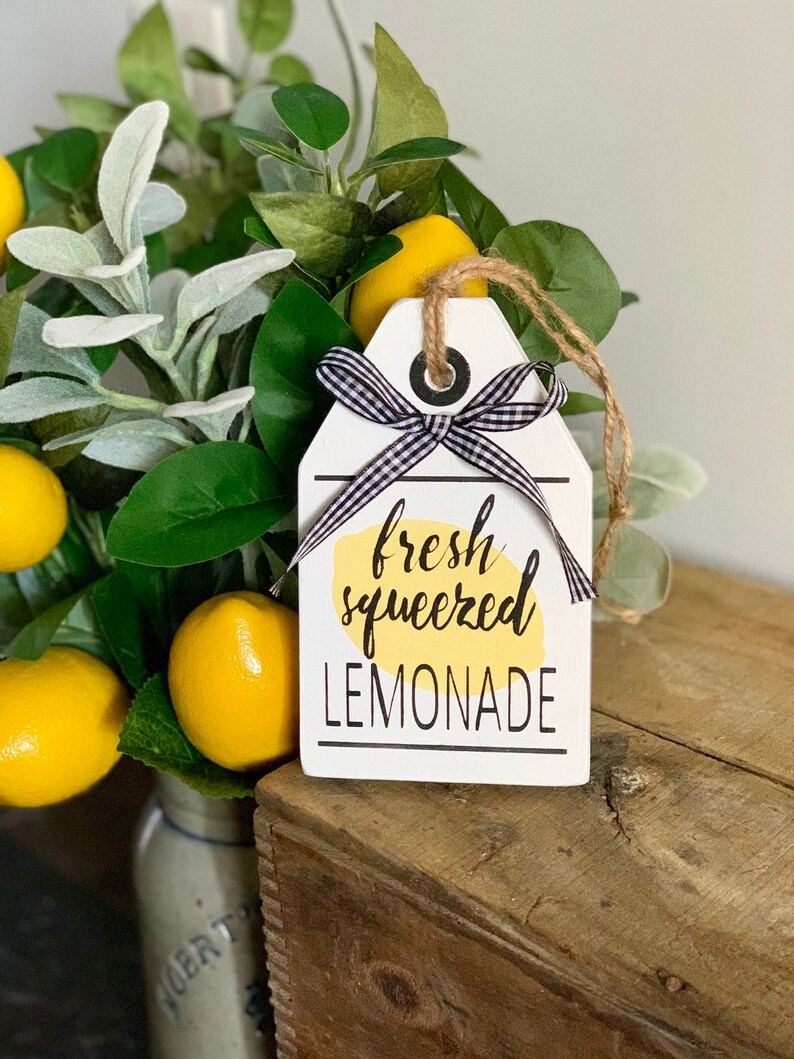 Lemon Decor / Lemons Sign / Lemons / Fresh Squeezed Lemonade / - Etsy