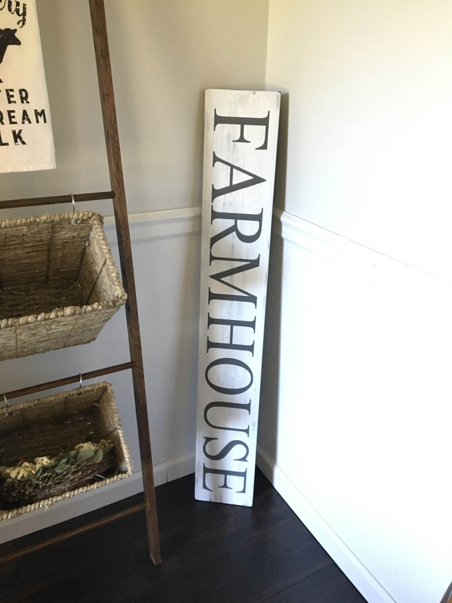 Large Farmhouse Sign / Wooden Farmhouse Sign / Farmhouse Decor | Etsy
