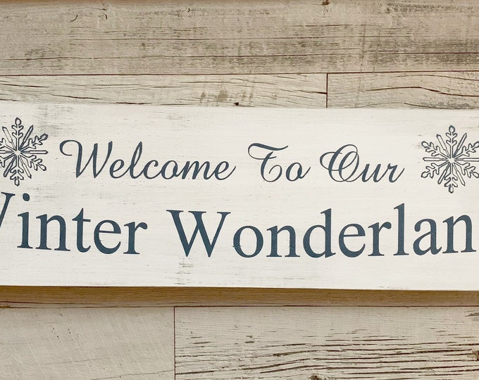 Winter Wonderland / Welcome to Our Winter Wonderland / Christmas Signs ...