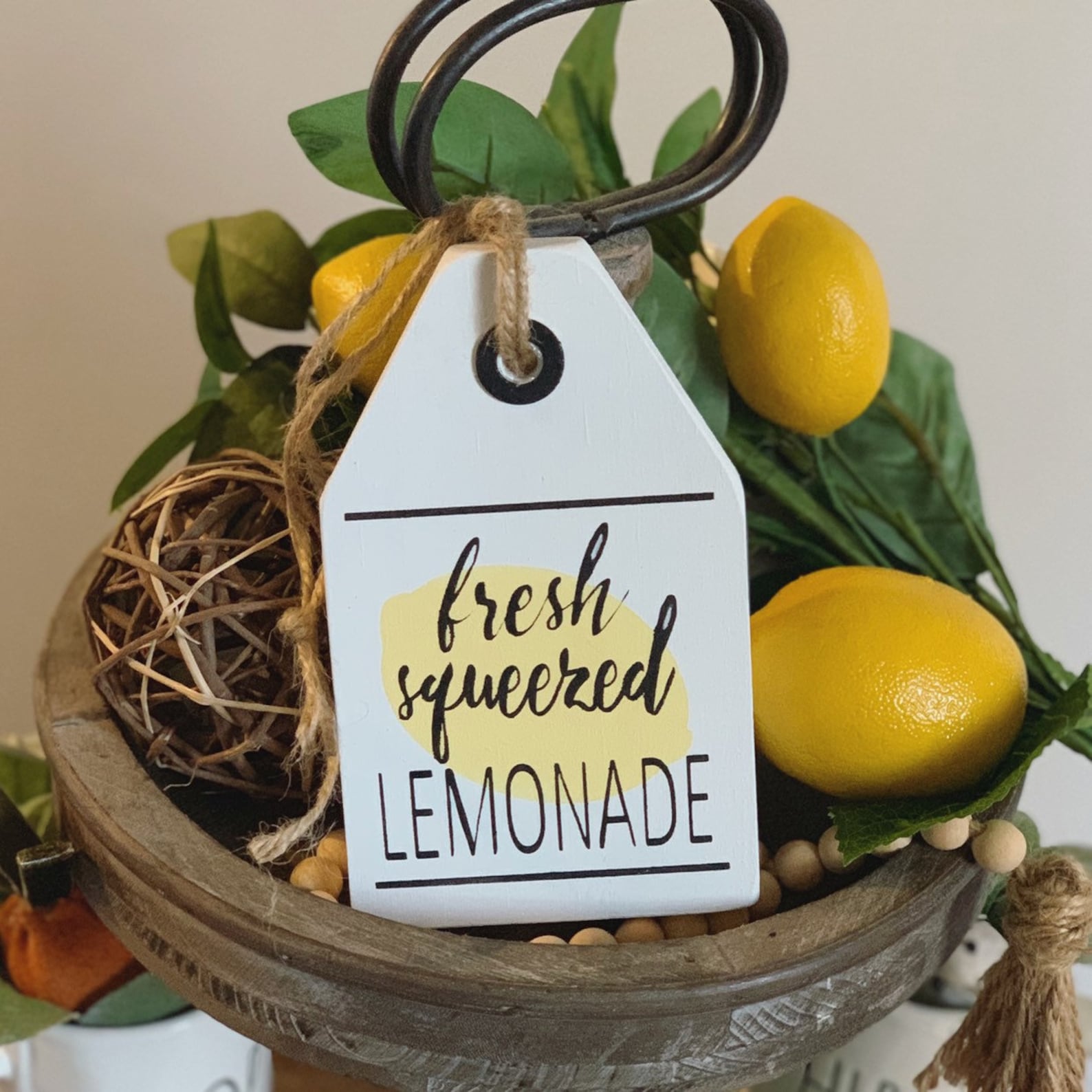 Lemon Decor / Lemons Sign / Lemons / Fresh Squeezed Lemonade / - Etsy