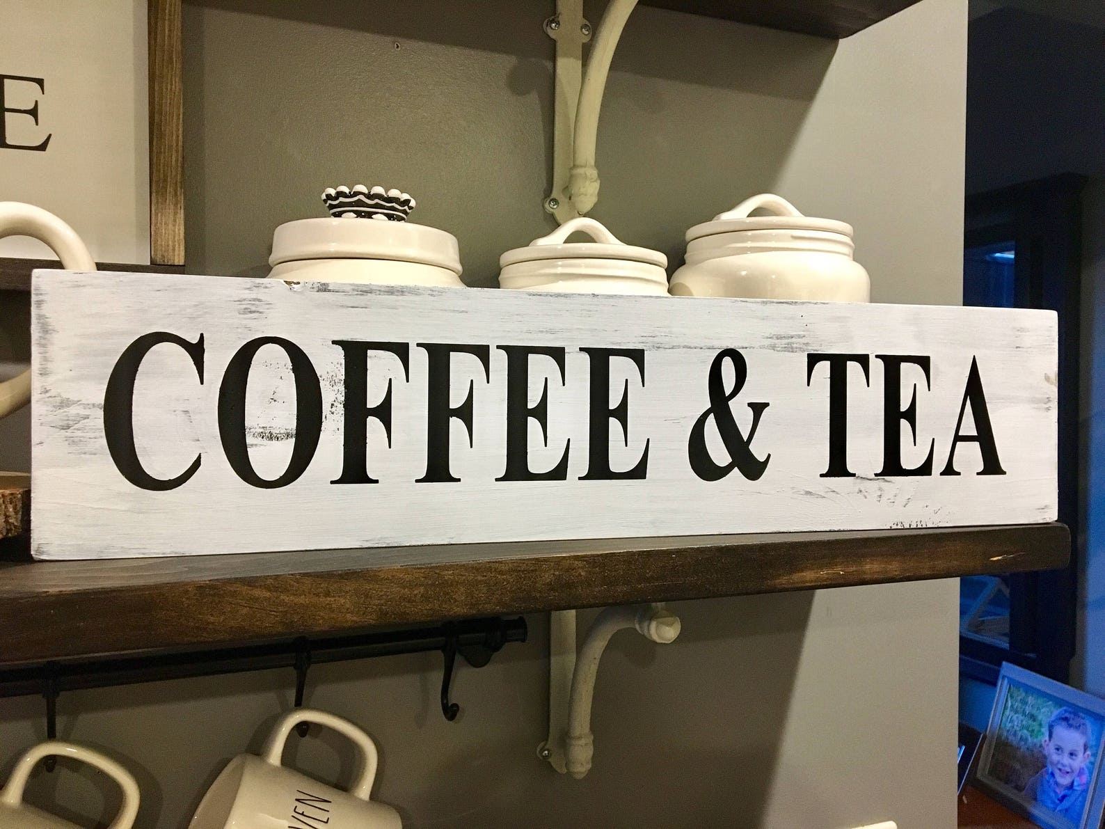 Coffee and Tea Sign / Kitchen Decor / Coffee Bar Decor / - Etsy