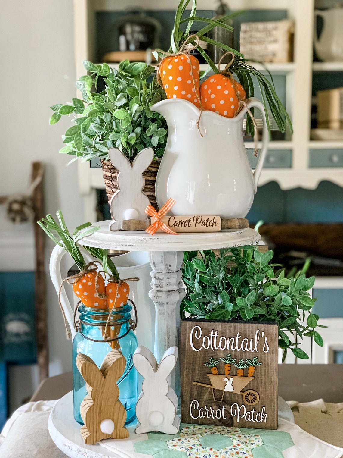 Cottontails Carrot Patch / Carrot Decor / Easter Decor / | Etsy