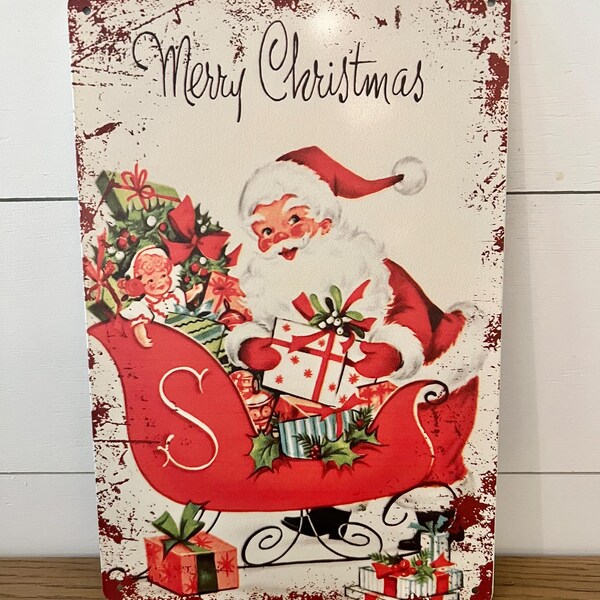 Vintage Christmas Menu Sign - Etsy Australia