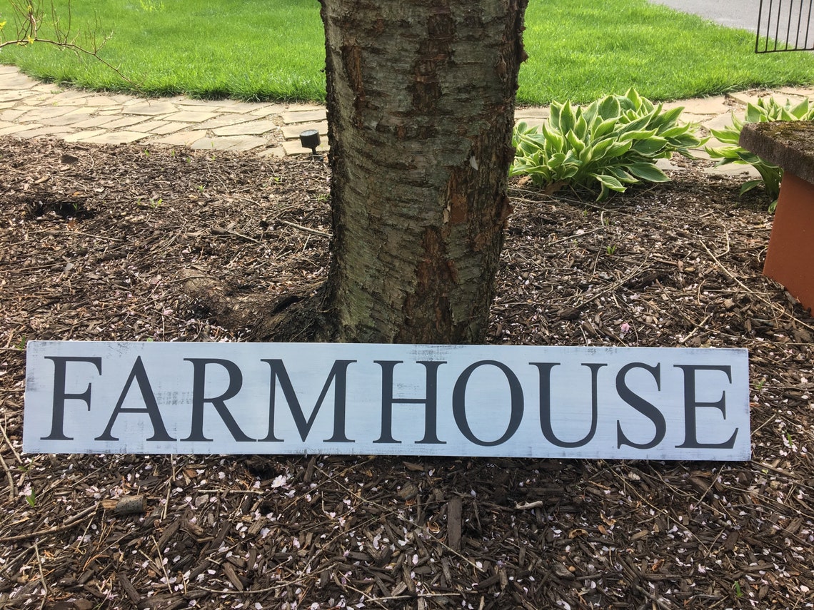 Large Farmhouse Sign / Wooden Farmhouse Sign / Farmhouse Decor | Etsy