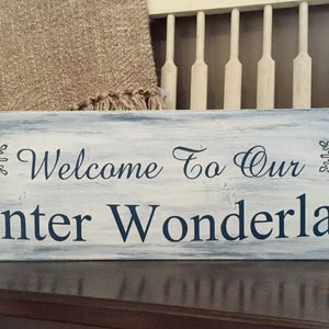 Winter Wonderland / Welcome to Our Winter Wonderland / Christmas Signs ...