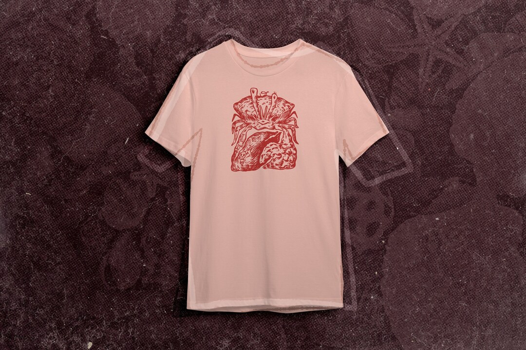 Crab Sailor Block Printed Shirt - Etsy