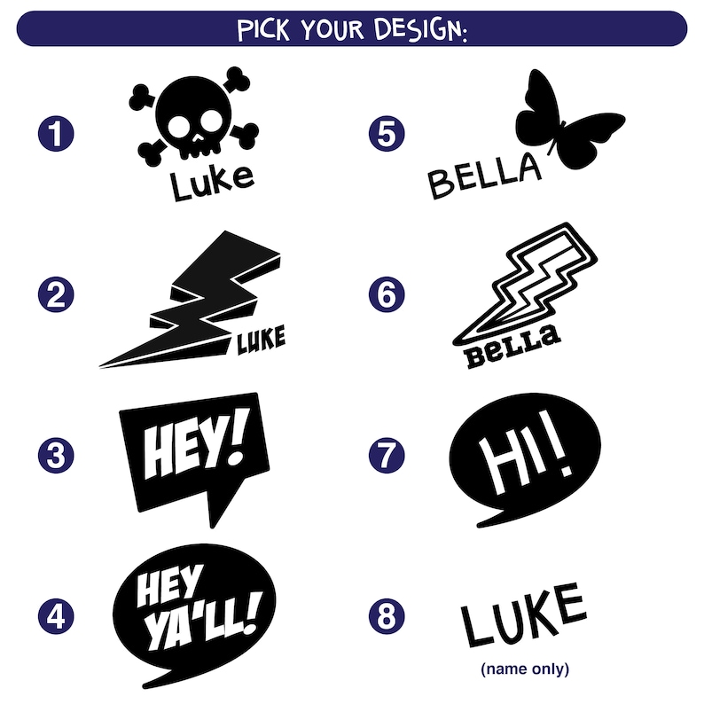 Set of 3 Decals Face Masks / Fun Neon - Etsy