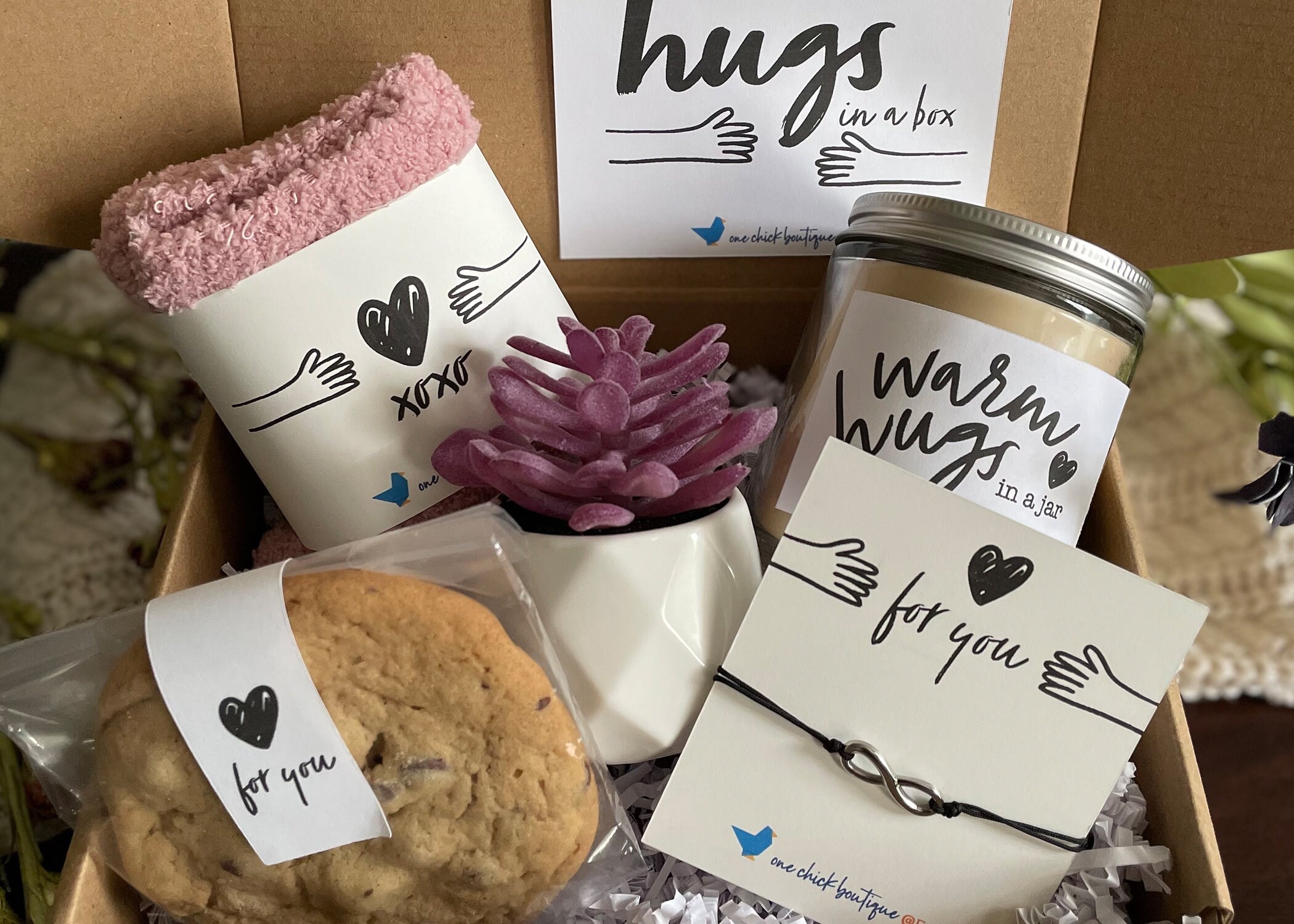 Hugs in a Box, Gift Box, Care Package, Thank You Gift, College Care ...