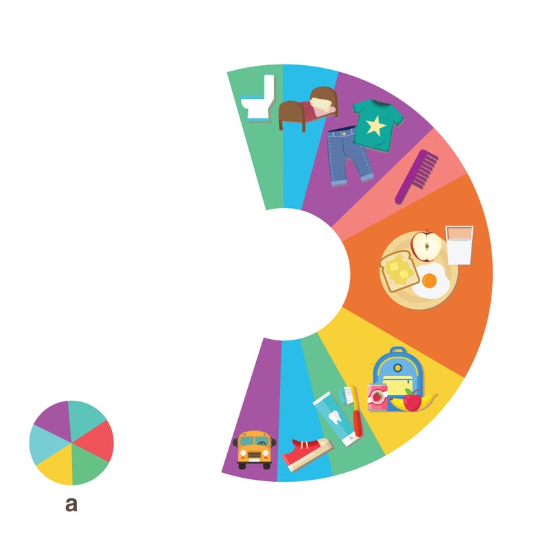 60 Min. School Kids Morning Routine Clock - Etsy