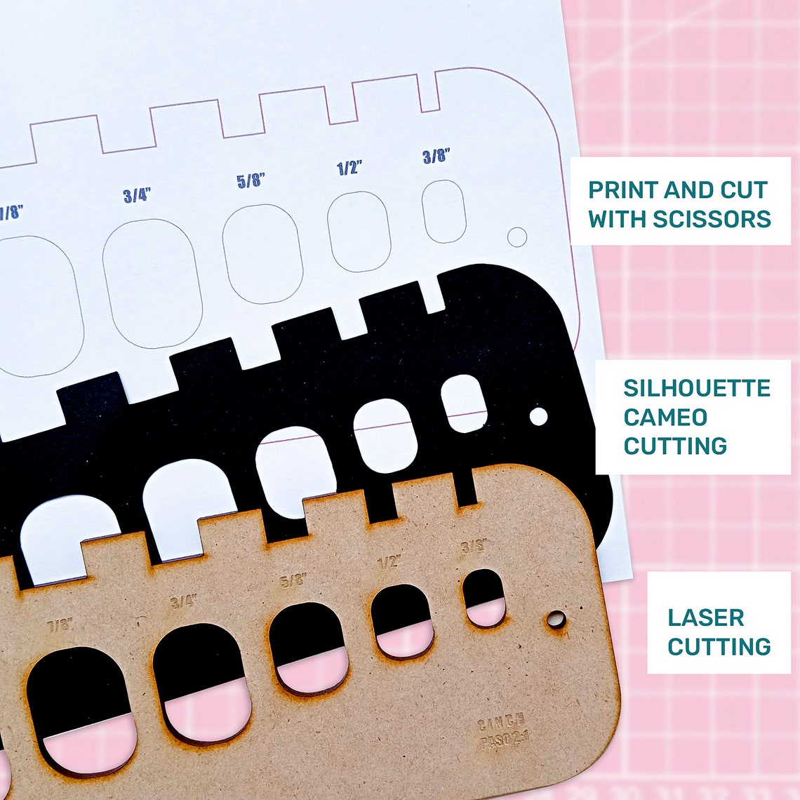 Guide for CINCH and 2:1 Step Rings, PNG, SVG, Silhouette File, Stl, Cdr ...