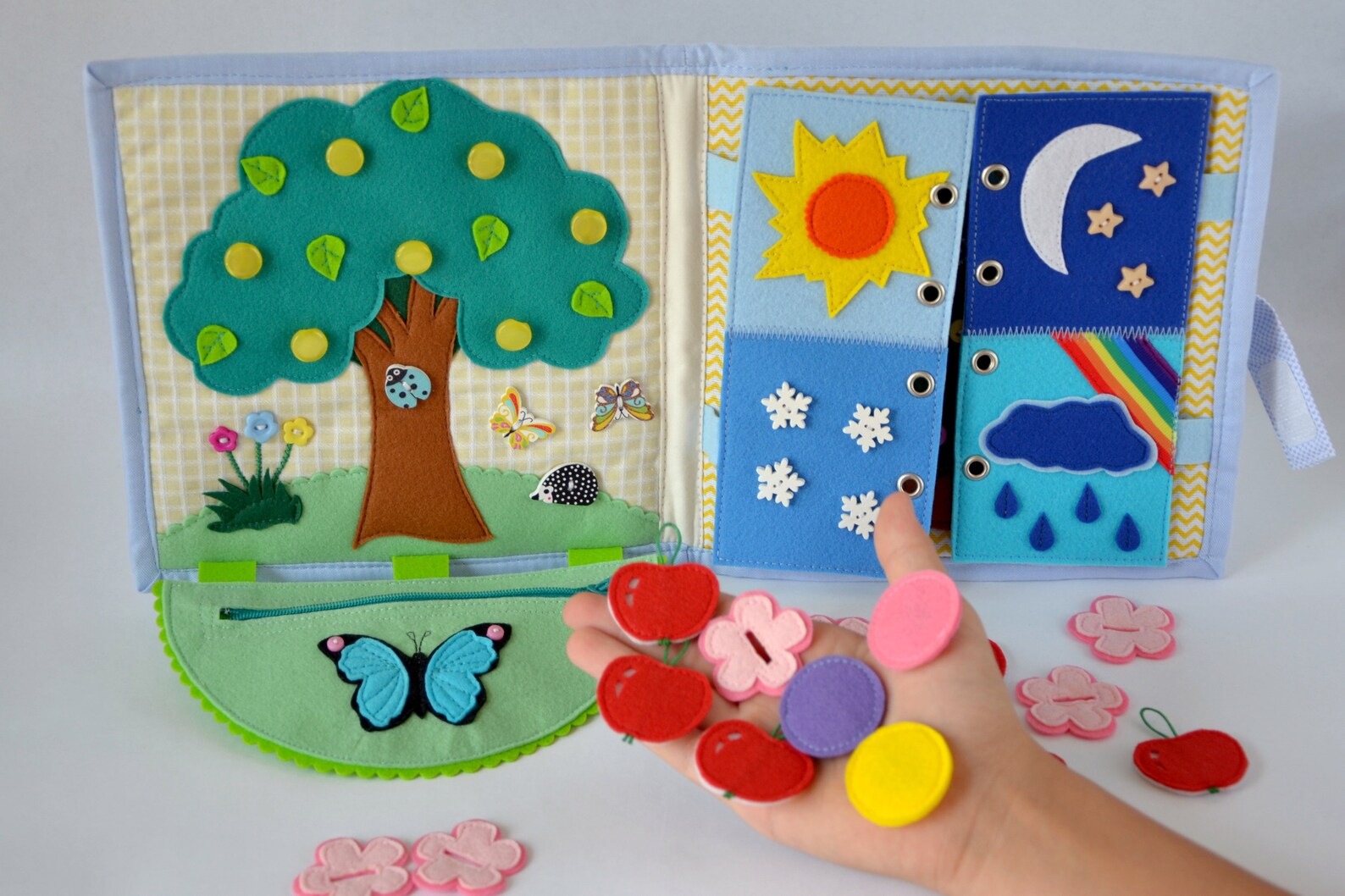 Toddler Quiet Book Fidget Felt Busy Book Busy Book Quiet - Etsy