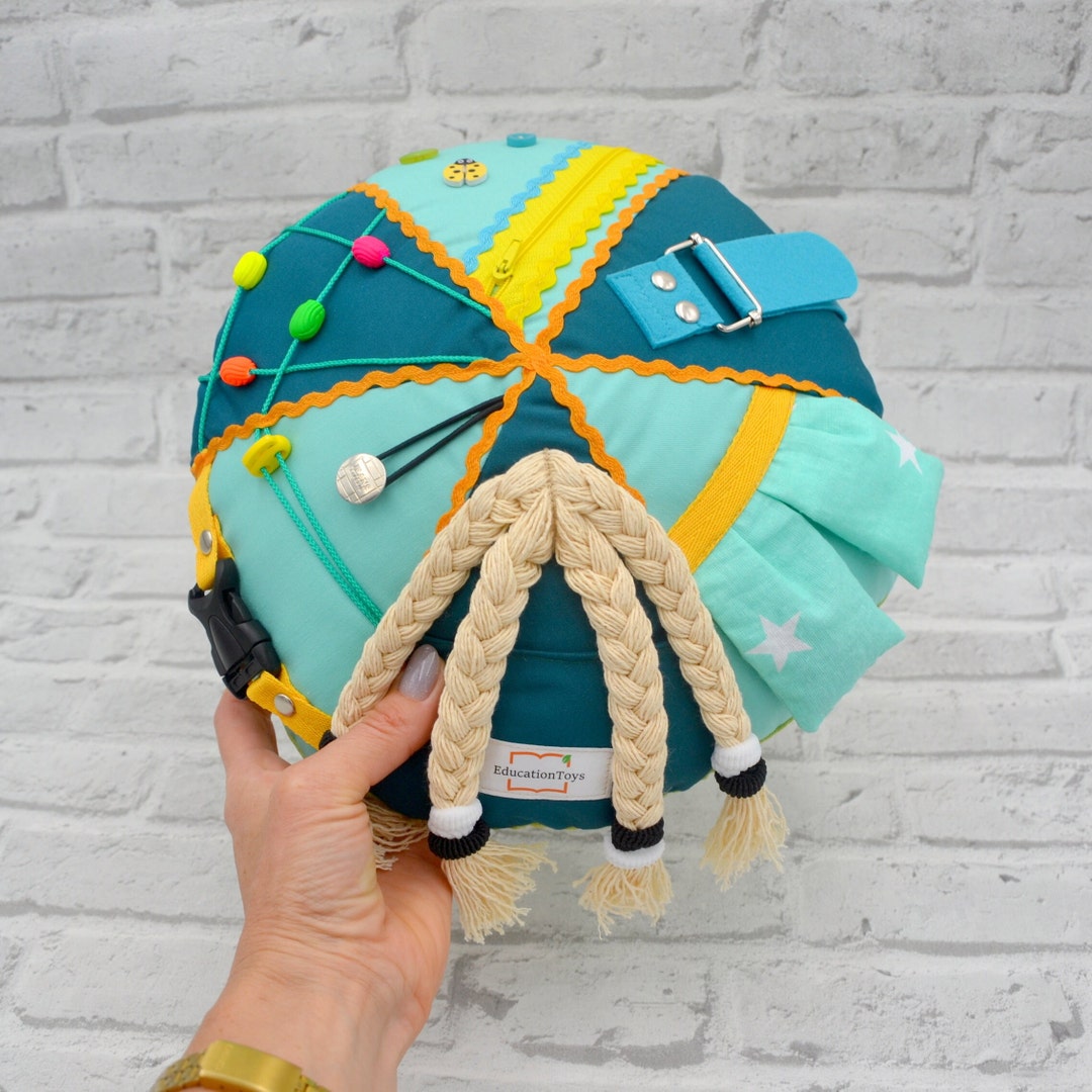 Dementia Sensory Green Fidget Pillow Grandpa, Custom Activity Pillow ...