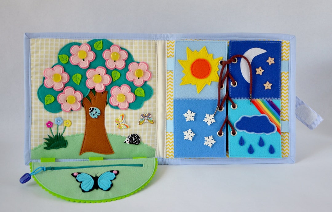 Toddler Quiet Book Fidget Felt Busy Book Busy Book Quiet - Etsy