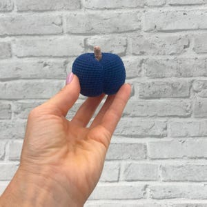 Realistic Crochet Plum Amigurumi Fruit Play and Decor, Handmade Fruit ...