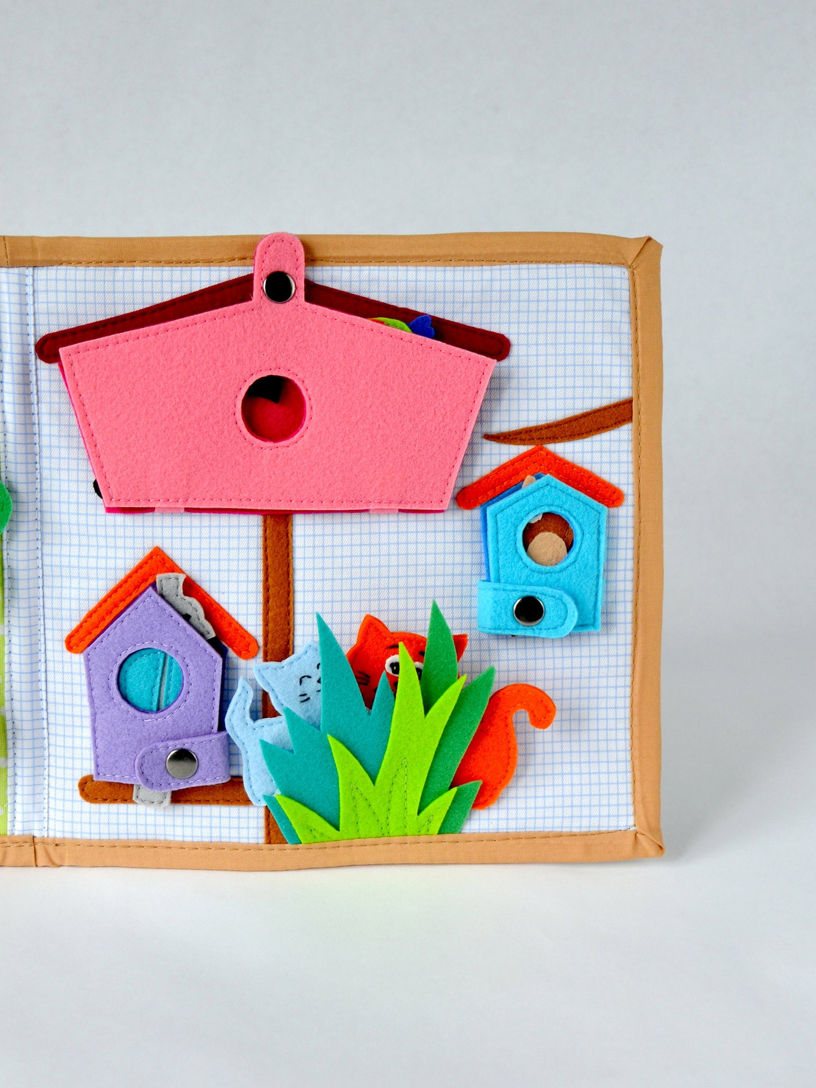 Quiet Book Birds in Birdhouses Busy Book Felt Book Kids - Etsy