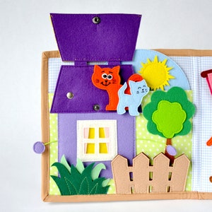 Quiet Book, Birds in Birdhouses, Busy Book, Felt Book, Kids Activity ...