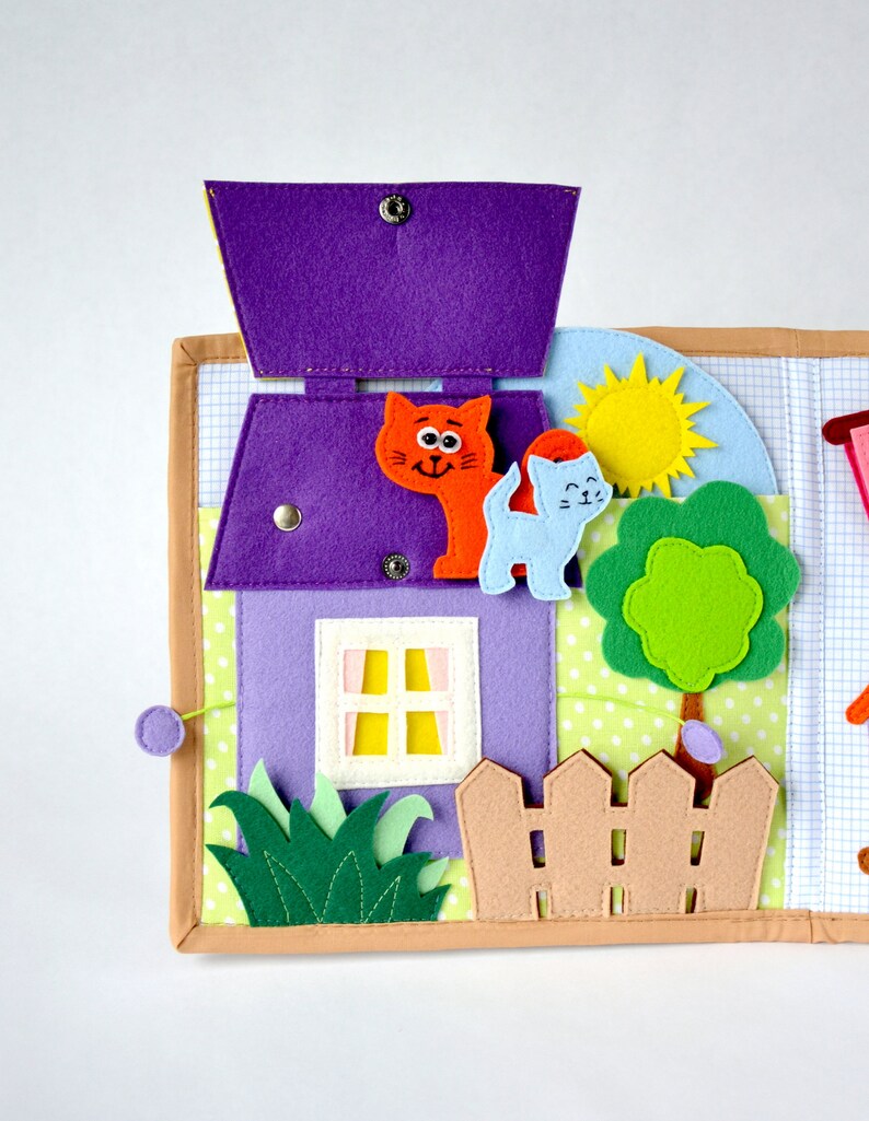 Quiet Book Birds in Birdhouses Busy Book Felt Book Kids - Etsy