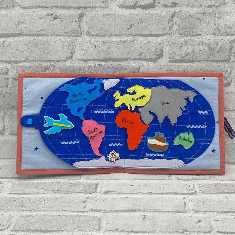 Felt World Map - Etsy