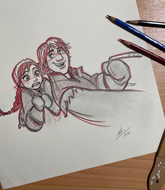 How To Draw Frozen Kristoff