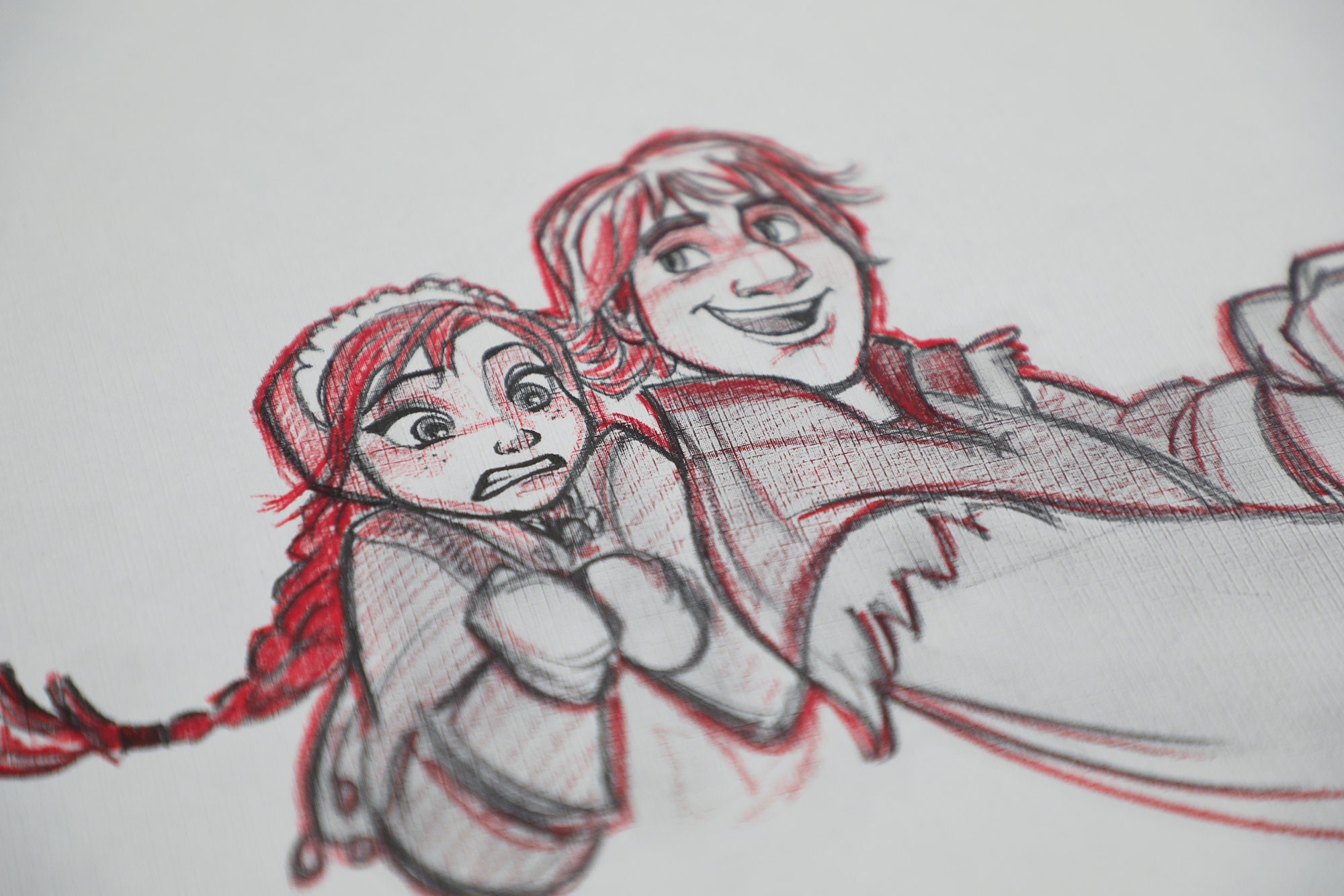 Anna And Kristoff Drawing