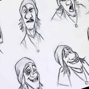 Fred From Big Hero 6 Original Pencil Sketch Disney Drawing Marvel ...