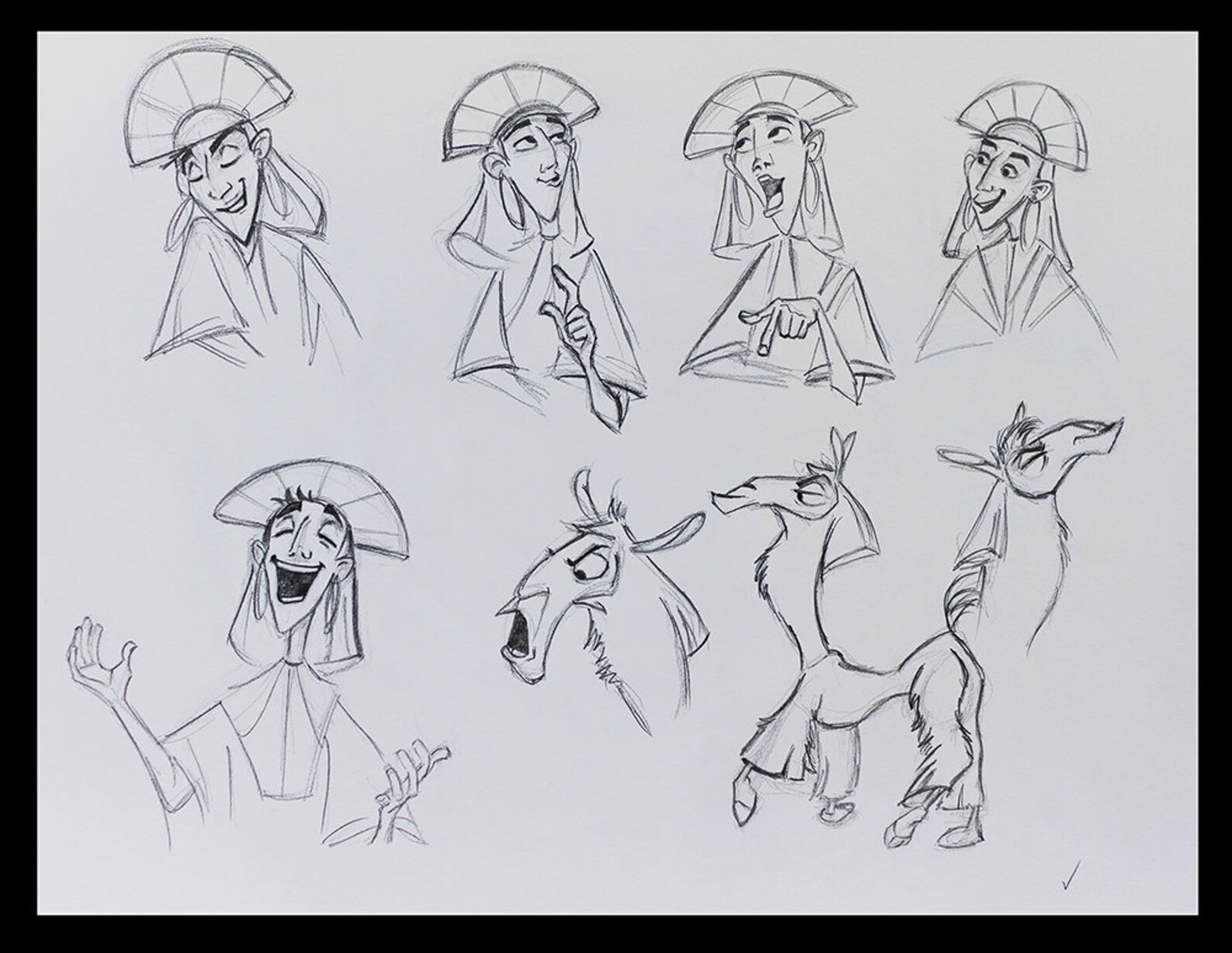 Kuzco From the Emperor's New Groove Pencil Drawing Disney Original ...