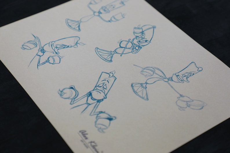 The Magnificent Lumiere From Beauty and the Beast Original Drawing ...
