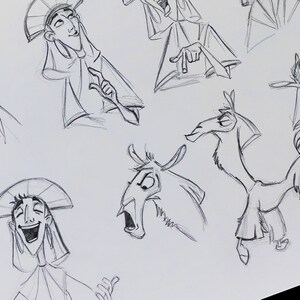 Kuzco From the Emperor's New Groove Pencil Drawing Disney Original ...