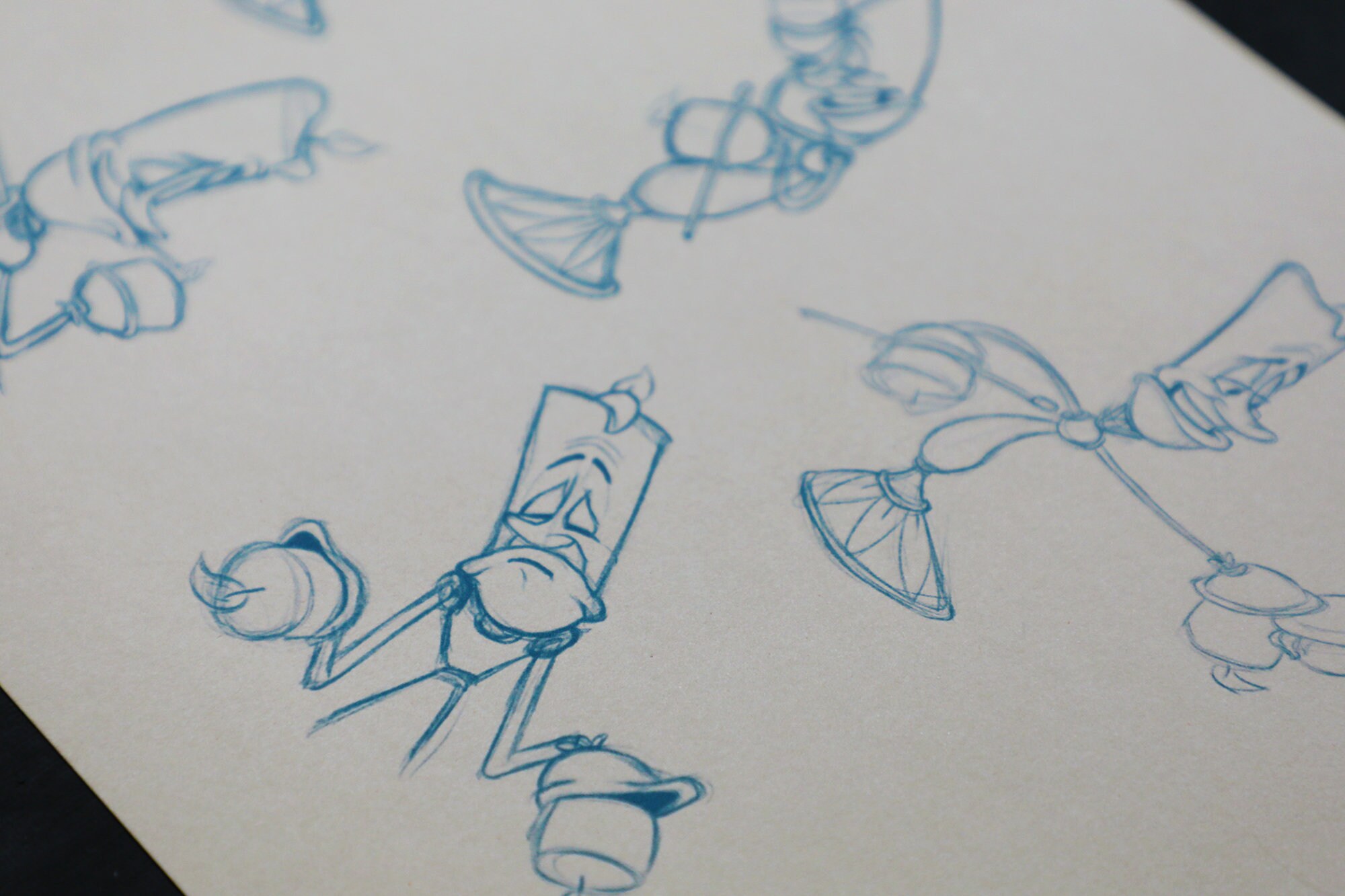 The Magnificent Lumiere From Beauty and the Beast Original Drawing ...