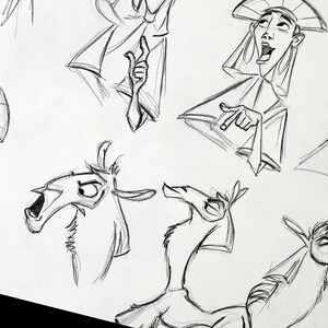 Kuzco From the Emperor's New Groove Pencil Drawing Disney Original ...