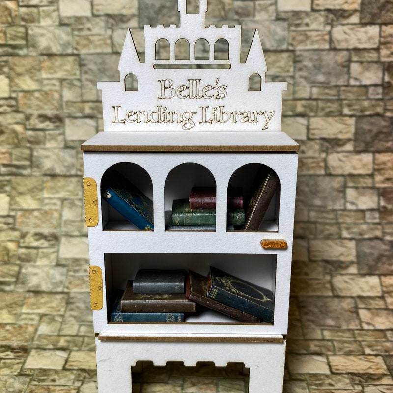 Miniature Library - Etsy