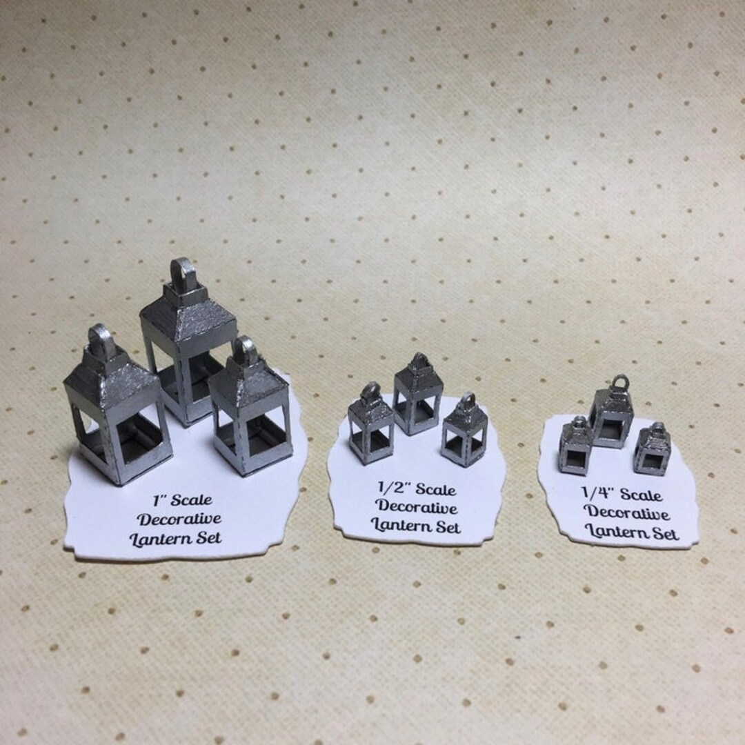 Half Inch Scale (1:24) Graduated Decorative Lanterns Kit - Etsy
