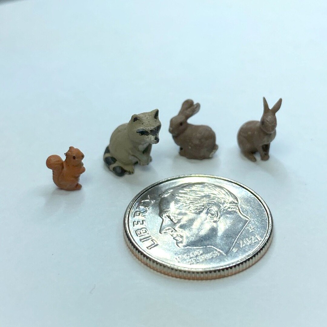Quarter Inch Scale (1:48) Woodland Critters Miniature Animals to ...