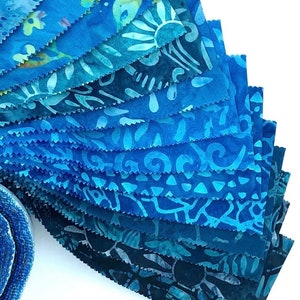 Java Batik Blue Jelly Roll Maywood Studios - Etsy