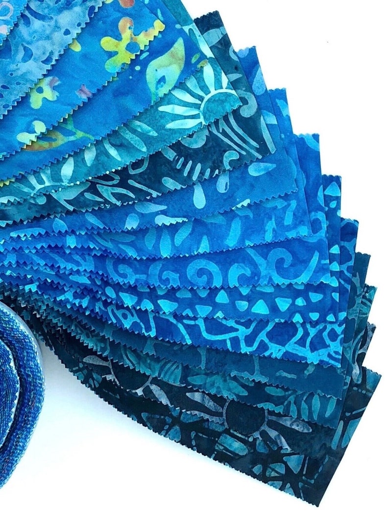Java Batik Blue Jelly Roll Maywood Studios - Etsy