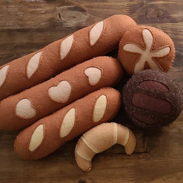 Felt Bread Play Food - Etsy