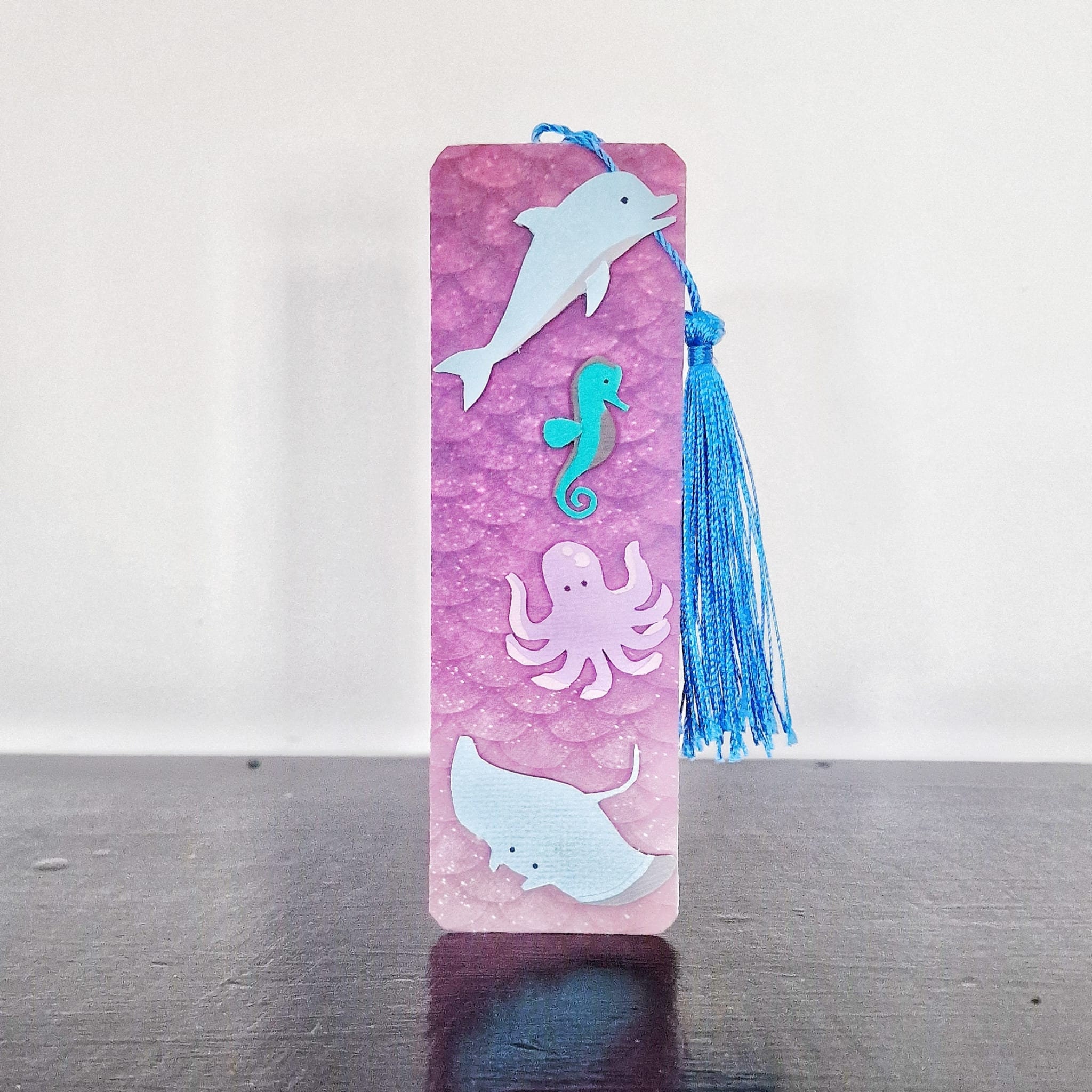 Under the Sea Creatures Paper Cut Bookmark A Unique and Cute Gift for ...