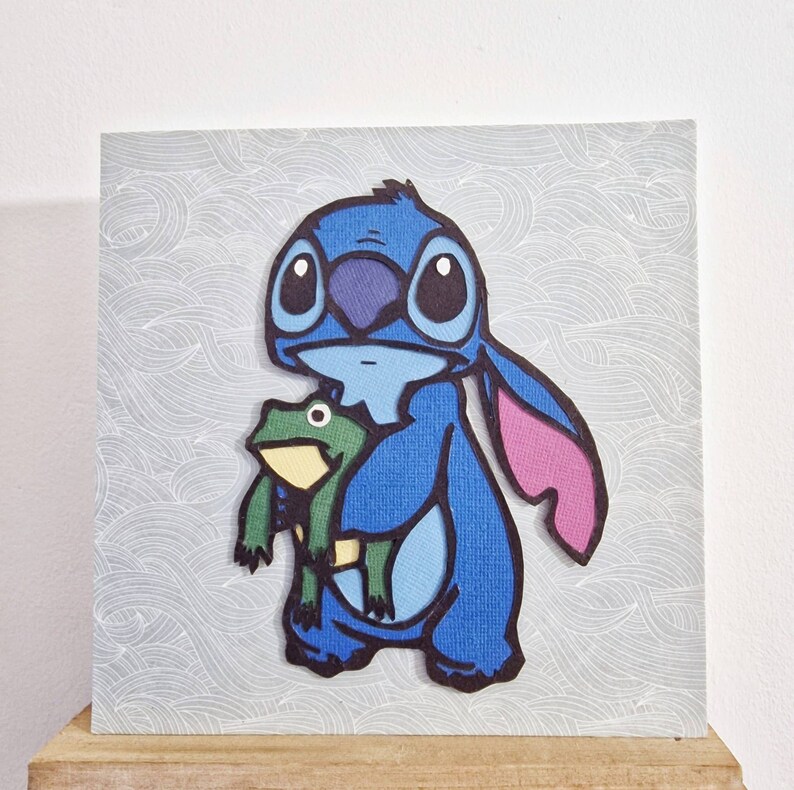 Disney's Lilo & Stitch Stitch and Frog Card Birthday - Etsy