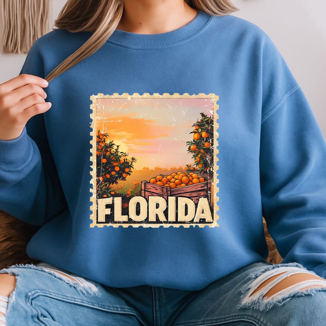 Florida Stamp State PNG, Vintage Stamp Shirt, Sublimation Design, USA ...