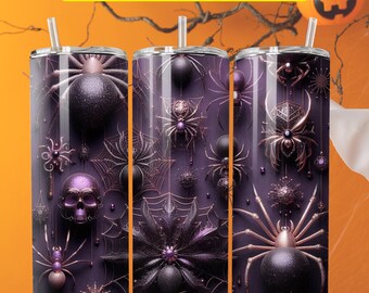 Spooky Season Halloween Tumbler Wrap 20 Oz Skinny Tumbler Sublimation ...